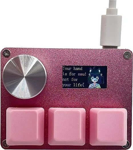 Sayodevice Клавиатура проводная , (Gateron White), Русская раскладка, розовый
