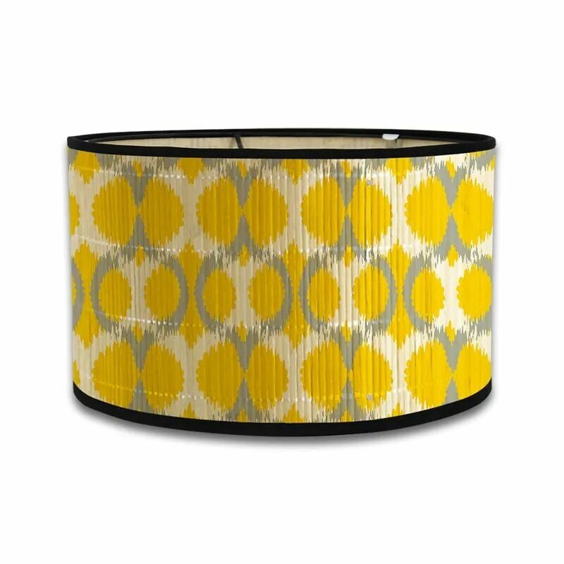 Круглый абажур 30х20см с современным узором. Легкий монтаж. Подходит для подвесных и настольных ламп: гостиная, спальня.