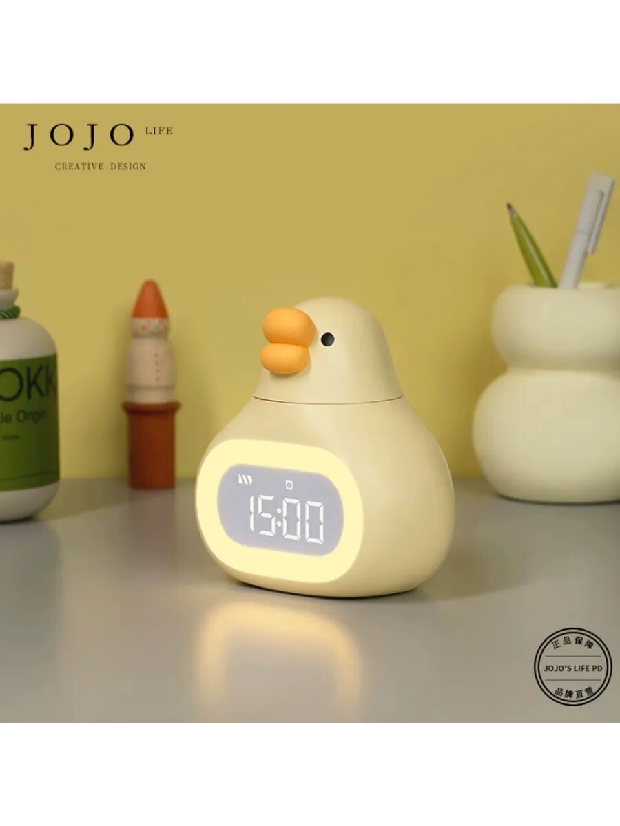 Умные часы с почасовым боем, мультяшные, желтые