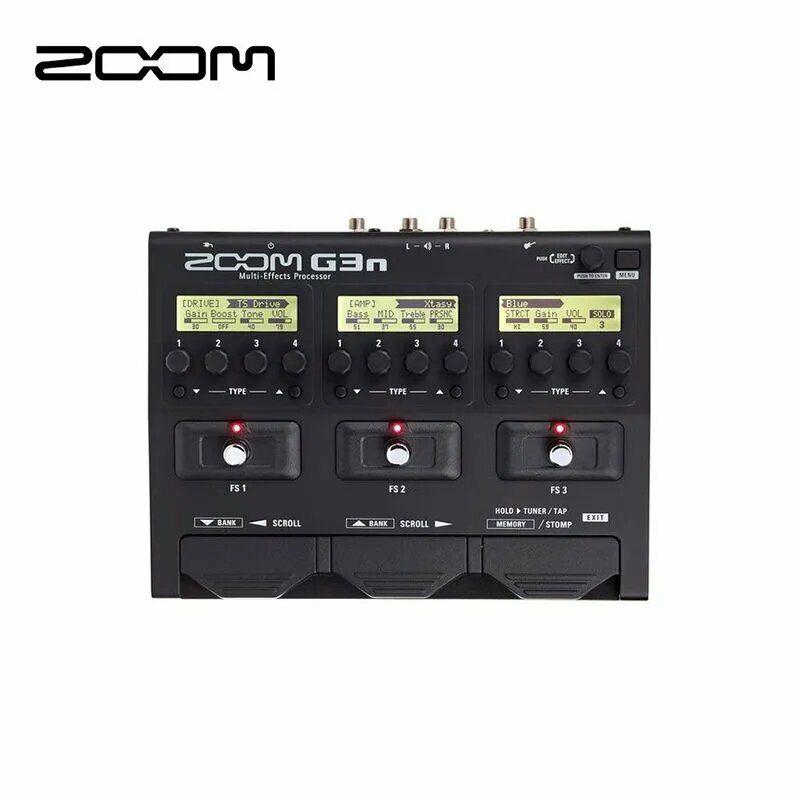Zoom G3n Педаль гитарного процессора мультиэффектов с более чем 70 встроенными эффектами, моделированием усилителя, стереоэффектами, лупером, ритм-секцией, тюнером