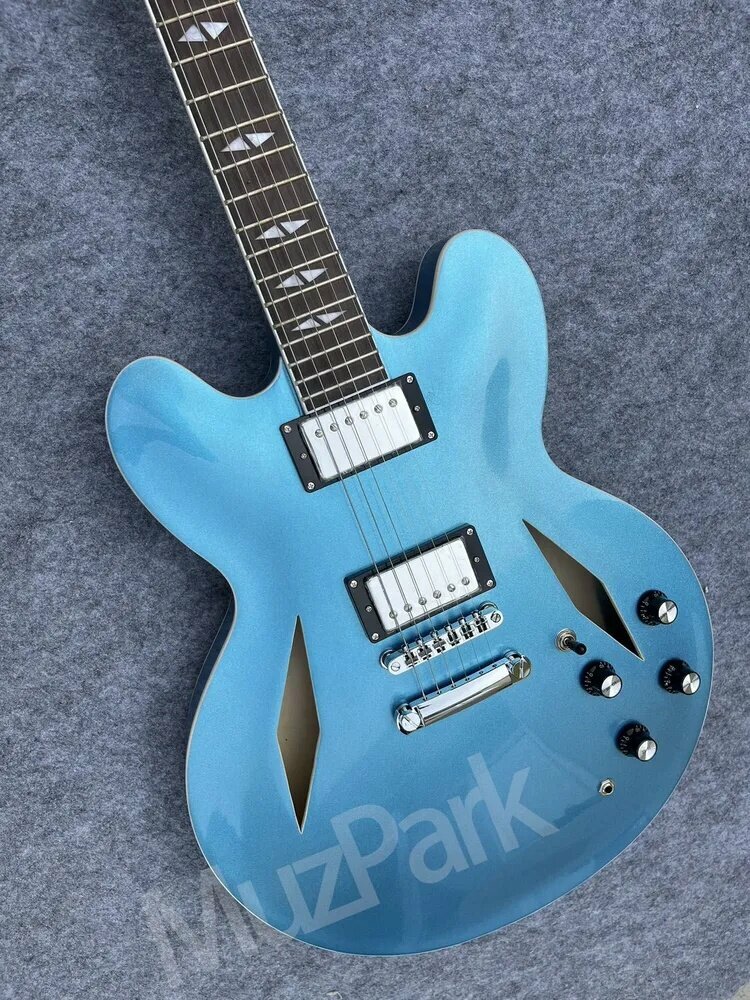 Электрогитара Джазовая полупустотелая электрогитара gibso 6-струнная