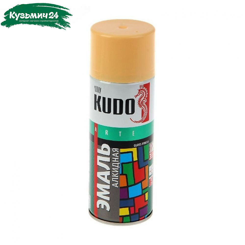 Эмаль Kudo универсальная, алкидная, бежевая 520 мл KU-1009