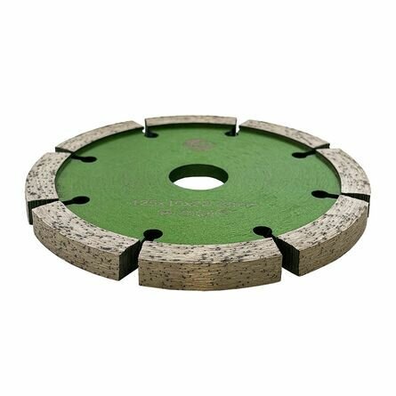 Диск алмазный для штробления пазов и расчистки швов между бетонными плитами 125/22,23 мм (ширина сегмента 10 мм)