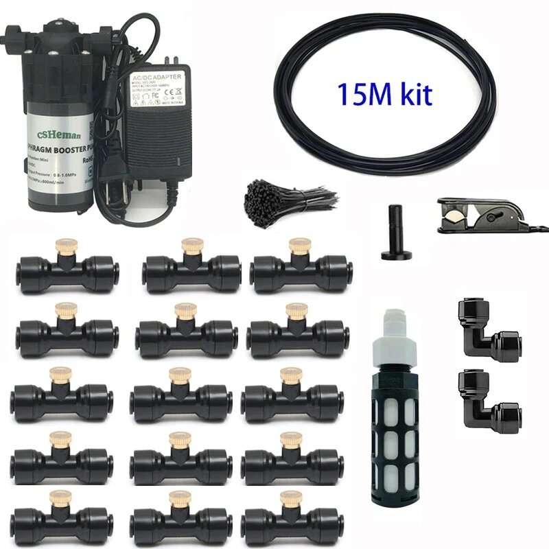 Наружная система туманообразования с бесшумным насосом 15M without Timer