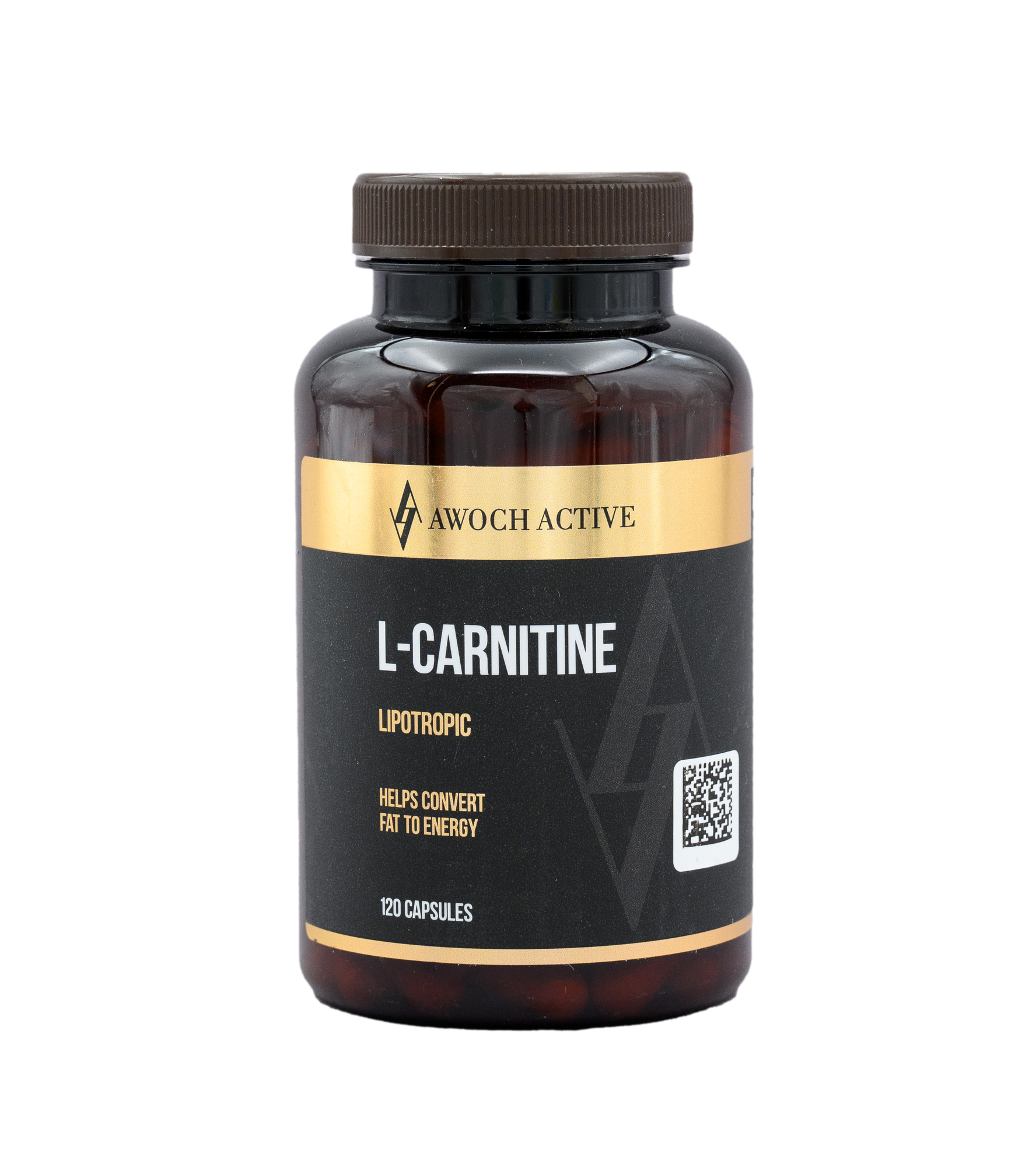 L-карнитин AWOCHACTIVE, активатор обмена веществ, для сердца, 120 капс