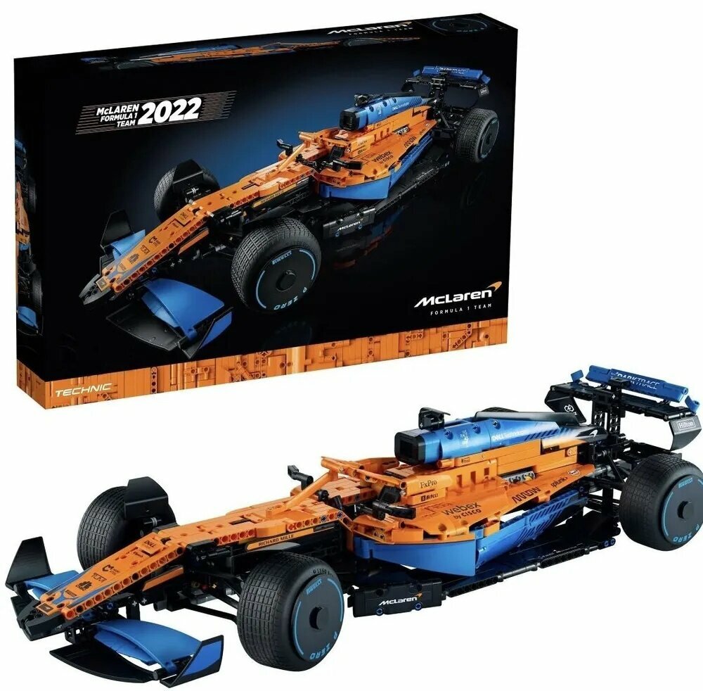 Конструктор Техно 86007 " Макларен Формула 1/McLaren Formula 1" 1432 детали (Без пульта и мотора/Коллекция спорткаров)