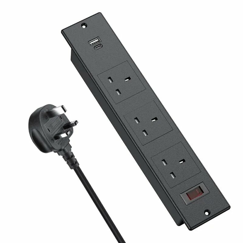 Встраиваемая розетка для конференционного стола с USB-портом для мебели, дома, офиса, UK