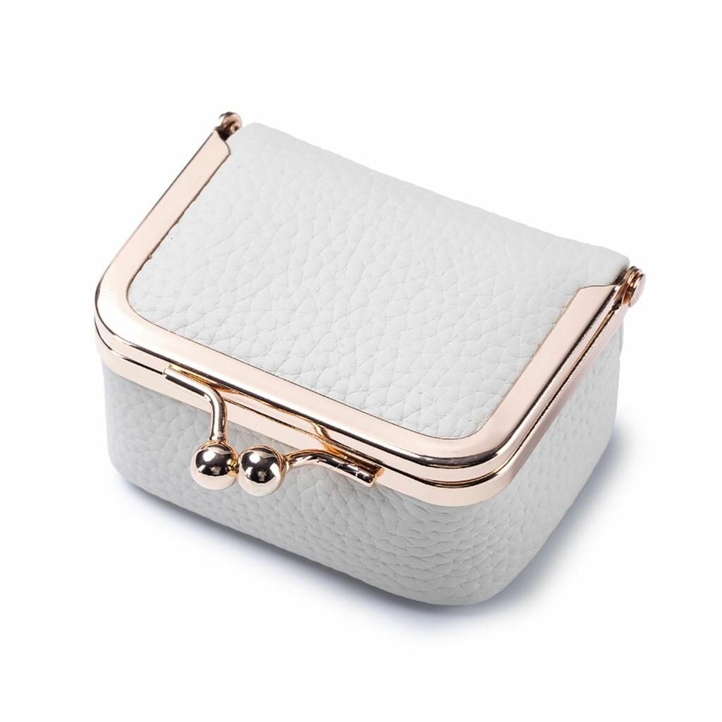 Крючок декоративный для украшений, Кожаная мини-Сумка для украшений-Белая Большая