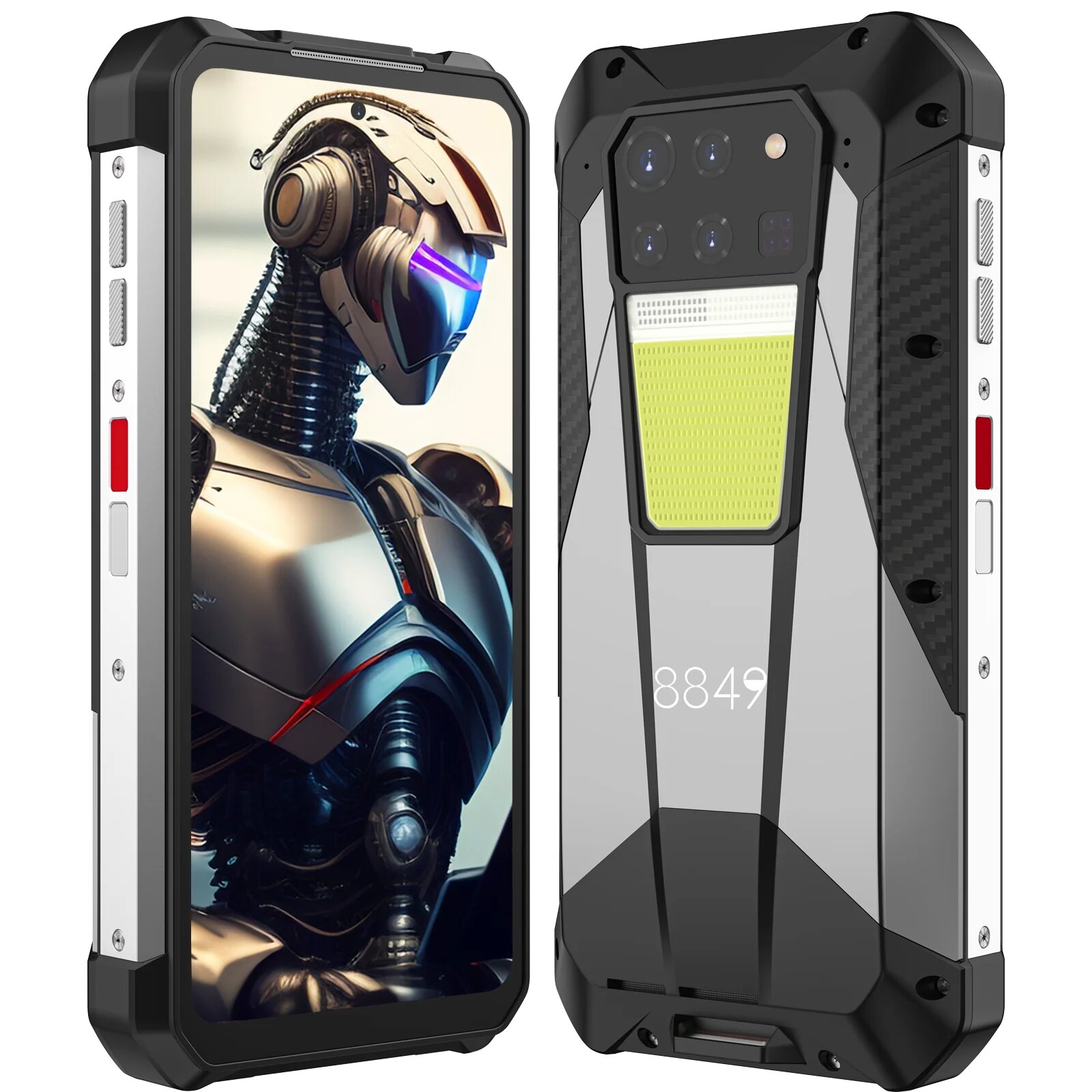 Защищенный смартфон 8849 Tank 3, 32 ГБ + 512 ГБ, 23800 мА·ч, Android 14, зарядное устройство 120 Вт, Dimensity 8200, 5G, 200 Мп, 120 Гц, уличный фонарь, GPS, две SIM-карты