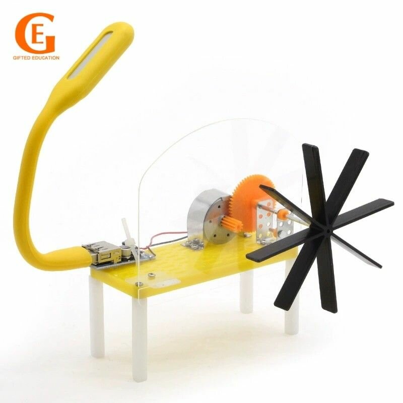 Модель Гидроэлектрогенератора DIY STEM Kits Детский Научный Проект По Сборке Строительной Механической Развивающей Игрушки