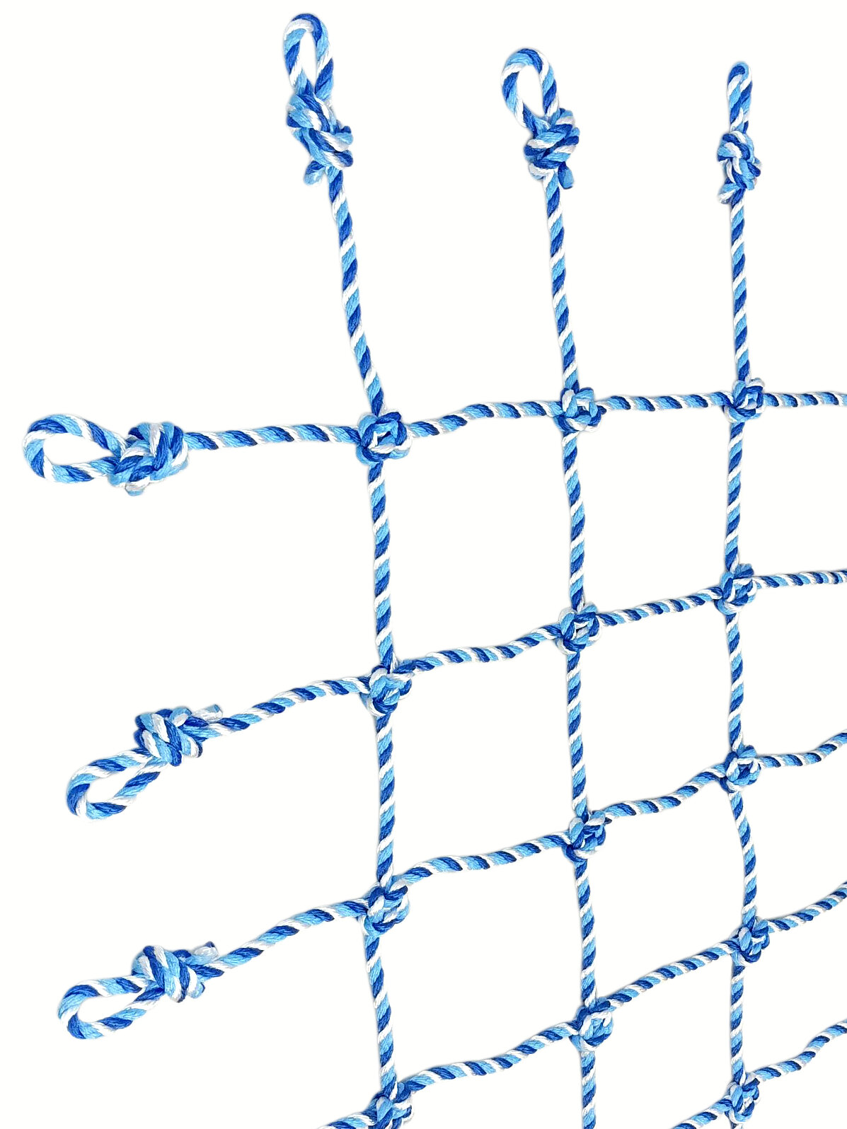 Сетка для лазания 2х1м (син-бел-гол 3х9 канатов) домашняя/уличная