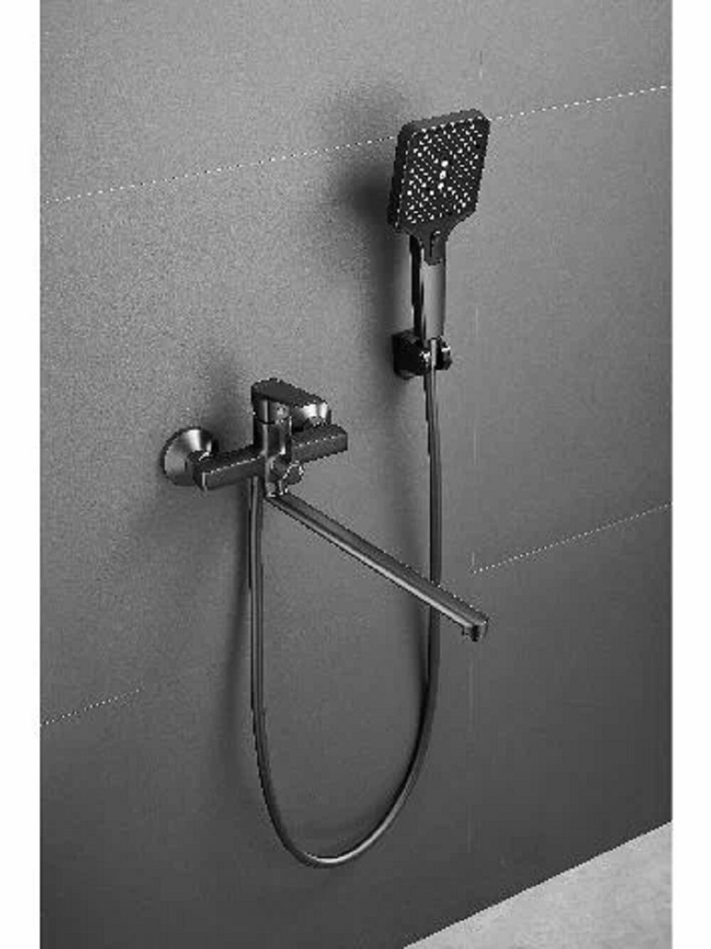 Смеситель для ванны с душем универсальный Belz B22715-3 темно-серый