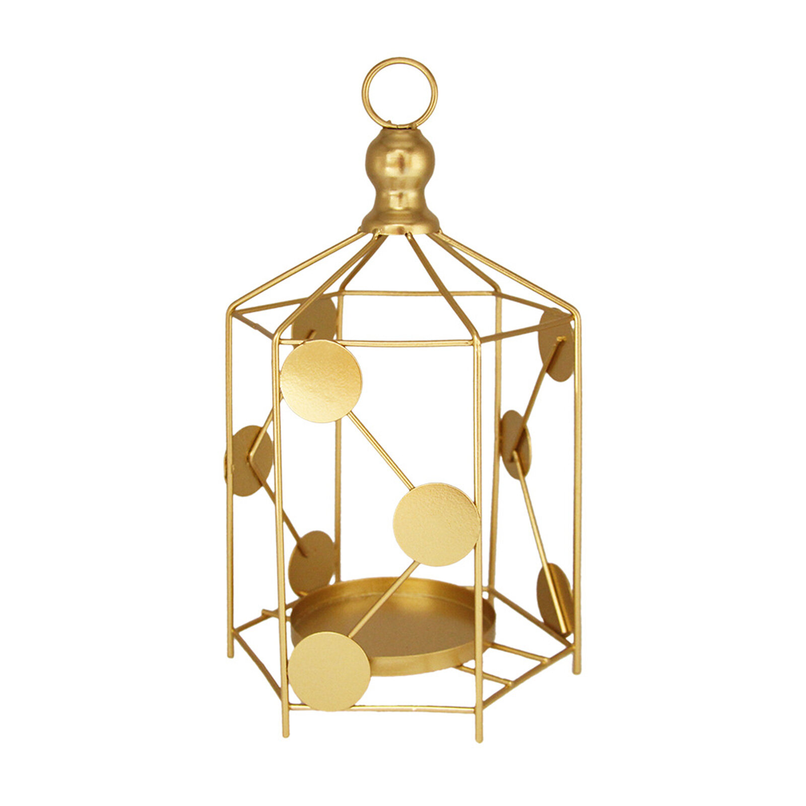 Nordic Light Luxury Candle Holder Golden Iron Candlestick Rose Gold