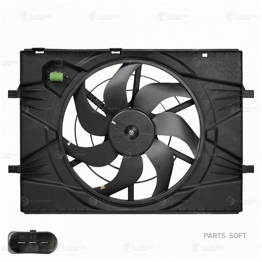 Диффузор радиатора от официального дистрибьютора, LUZAR, артикул LFK3027