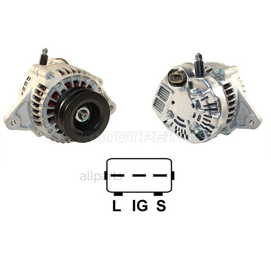 SAT ST-27060-67070 Генератор TOYOTA LAND CRUISER PRADO/HILUX SURF 3.0D/3.4 96-02 1KZ/5VZ 12V 80А