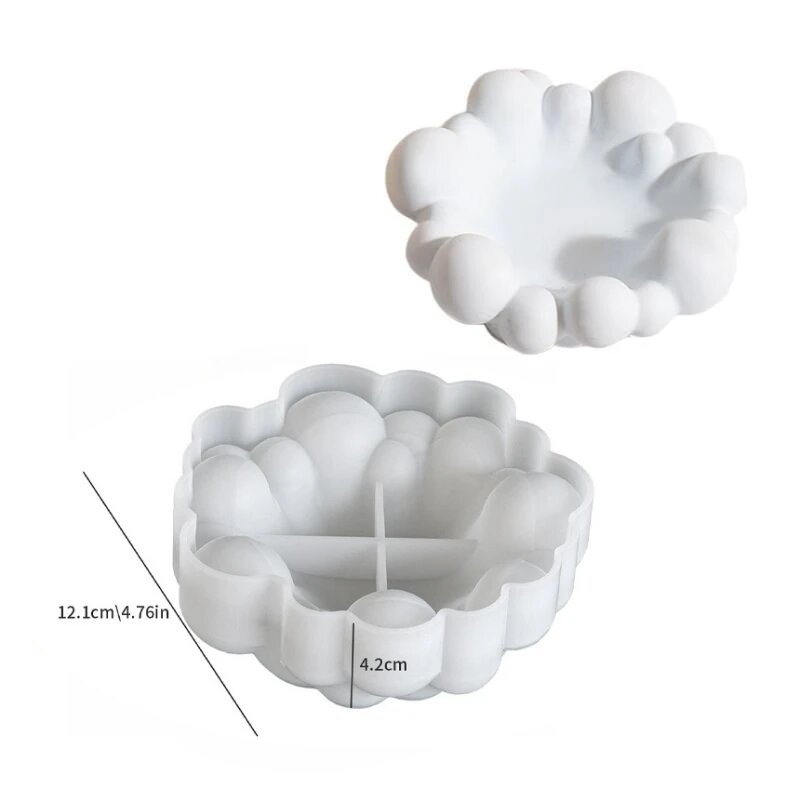 Силиконовая форма для гипса "Пузырьковое облако" A