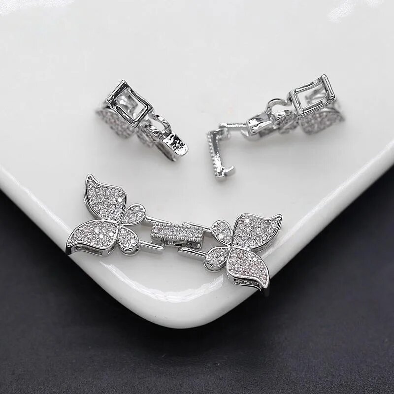 Серьги женские с кристаллом, цвет TB-SHIER19-silver