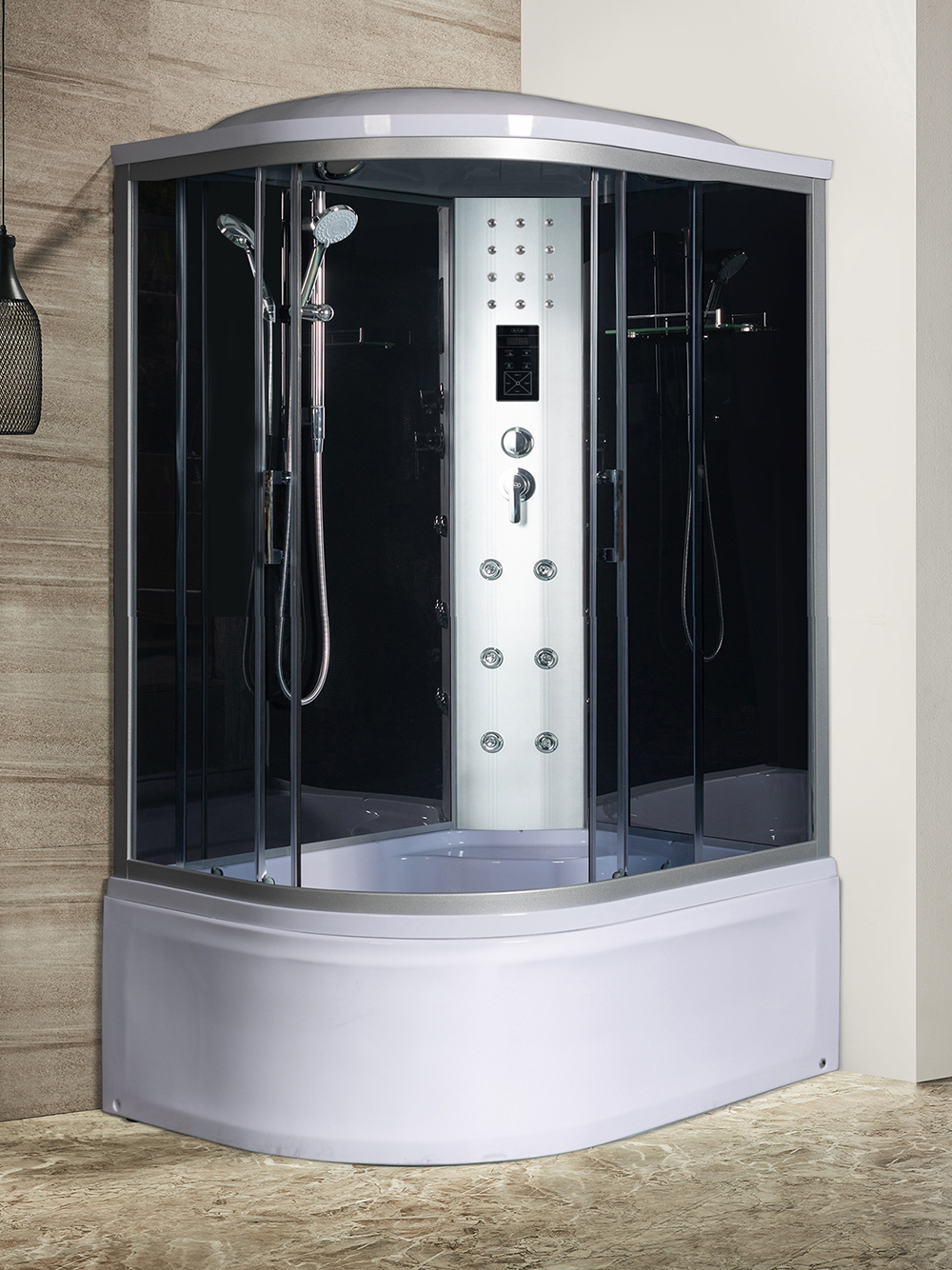 Душевая кабина River DUNAY 120/90/44 ТН R, угловая, высокий поддон