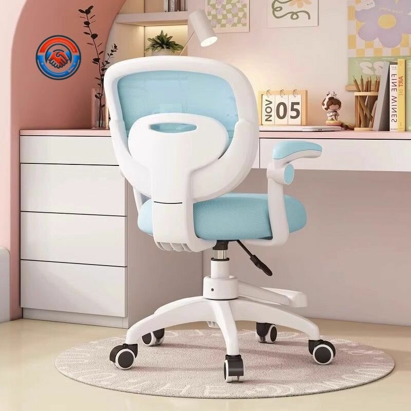 Детское компьютерное кресло Ragenta с подлокотниками и подставкой для ног, регулируемое по высоте и глубине, анатомическое школьное кресло на колёсах с блокировкой, растёт вместе с ребёнком от 5 лет, для дома и школы