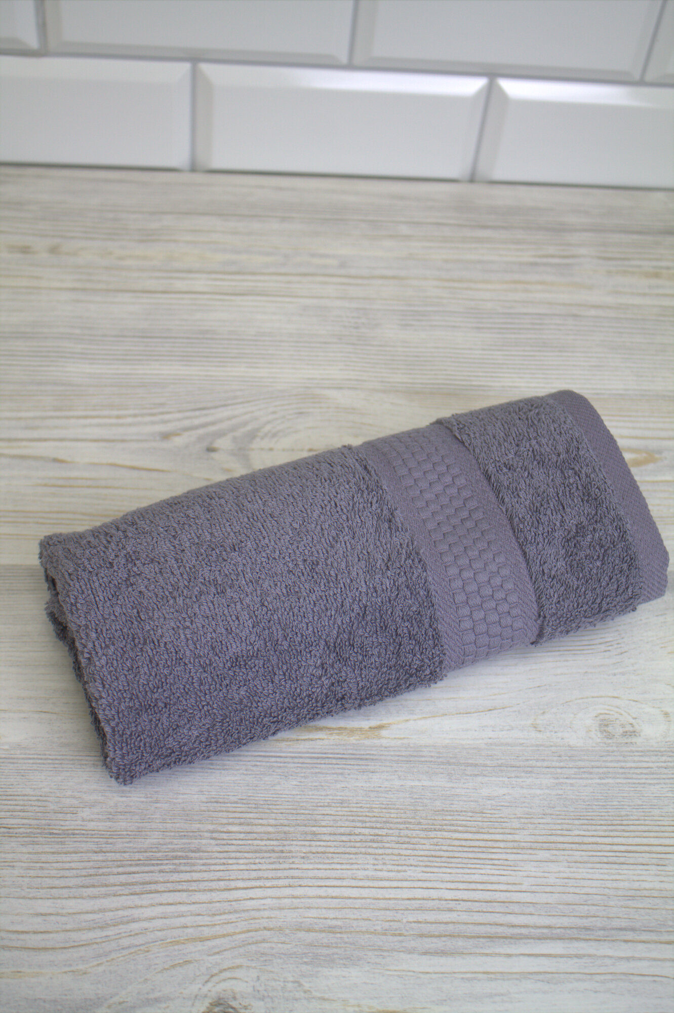 Полотенце махровое Серый г/к 40х70 460 гр/м2