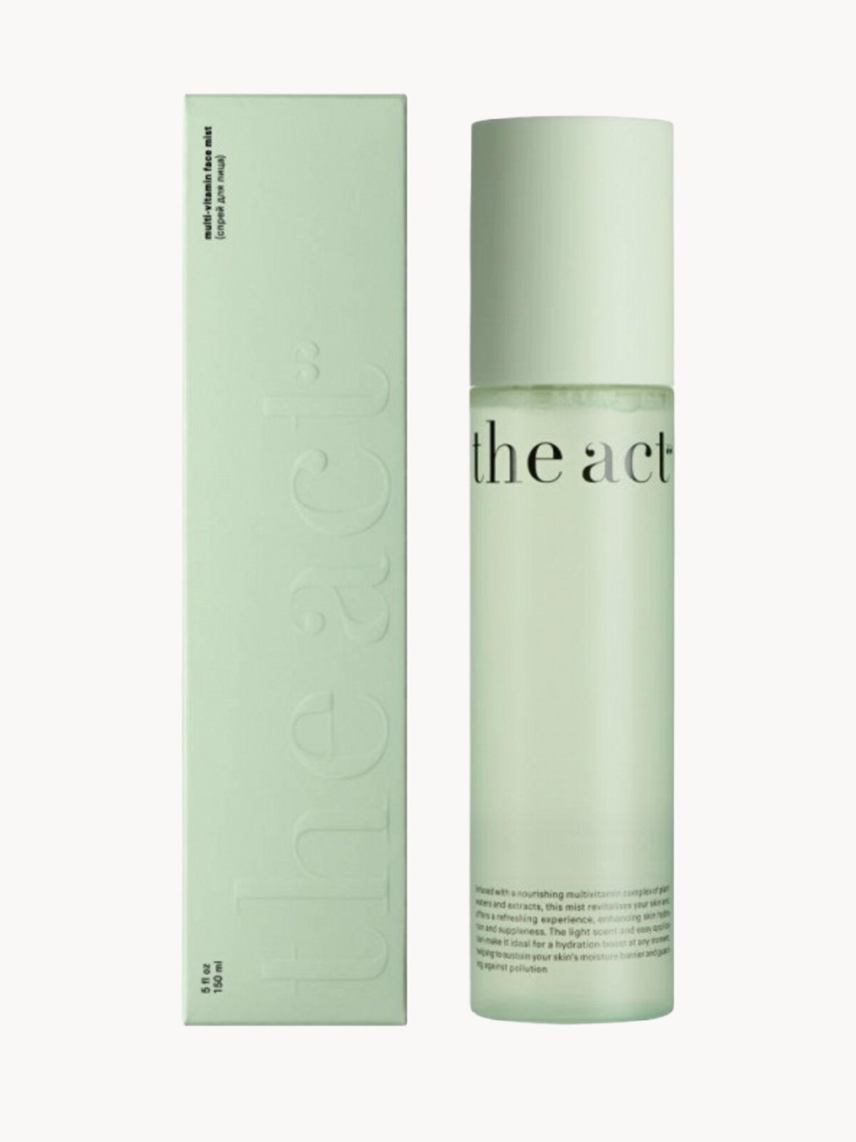 Спрей мист для лица The Act увлажняющий, легкая текстура, 150 мл