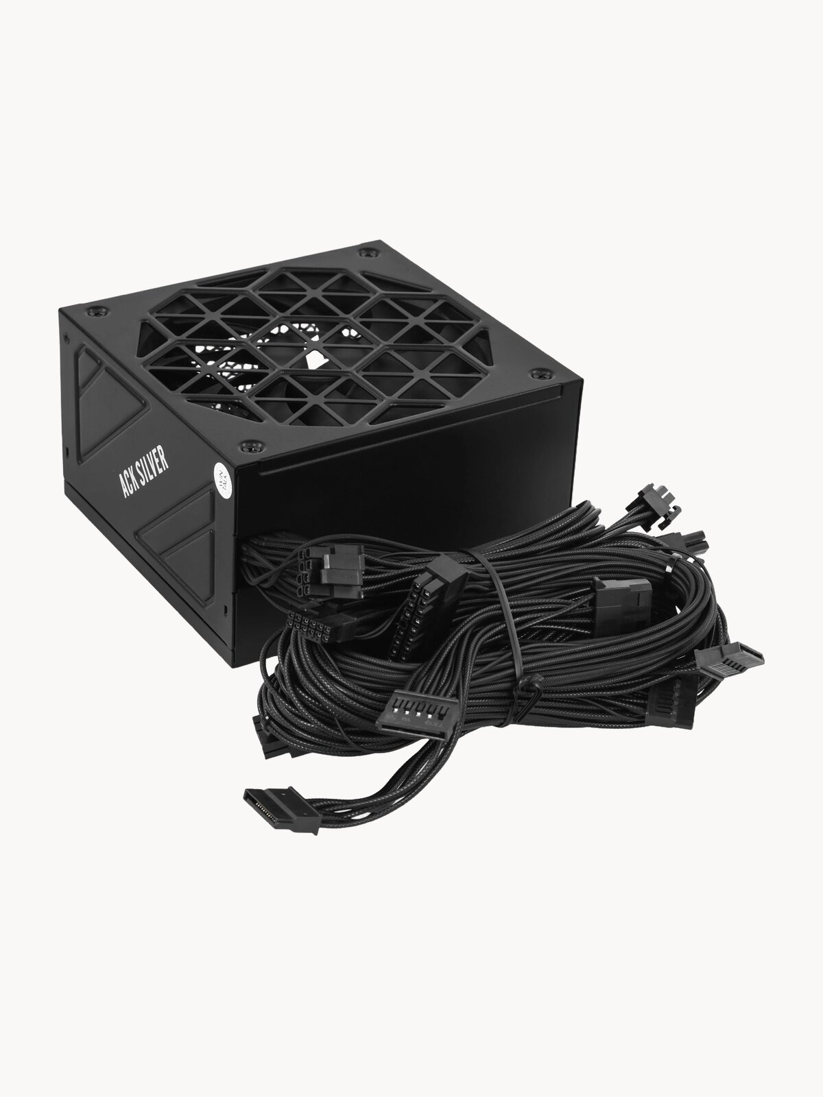 Блок питания 1STPLAYER ACK SILVER, 850W, 80+ Silver, ATX 3.1 (HA-850BA7-BK)