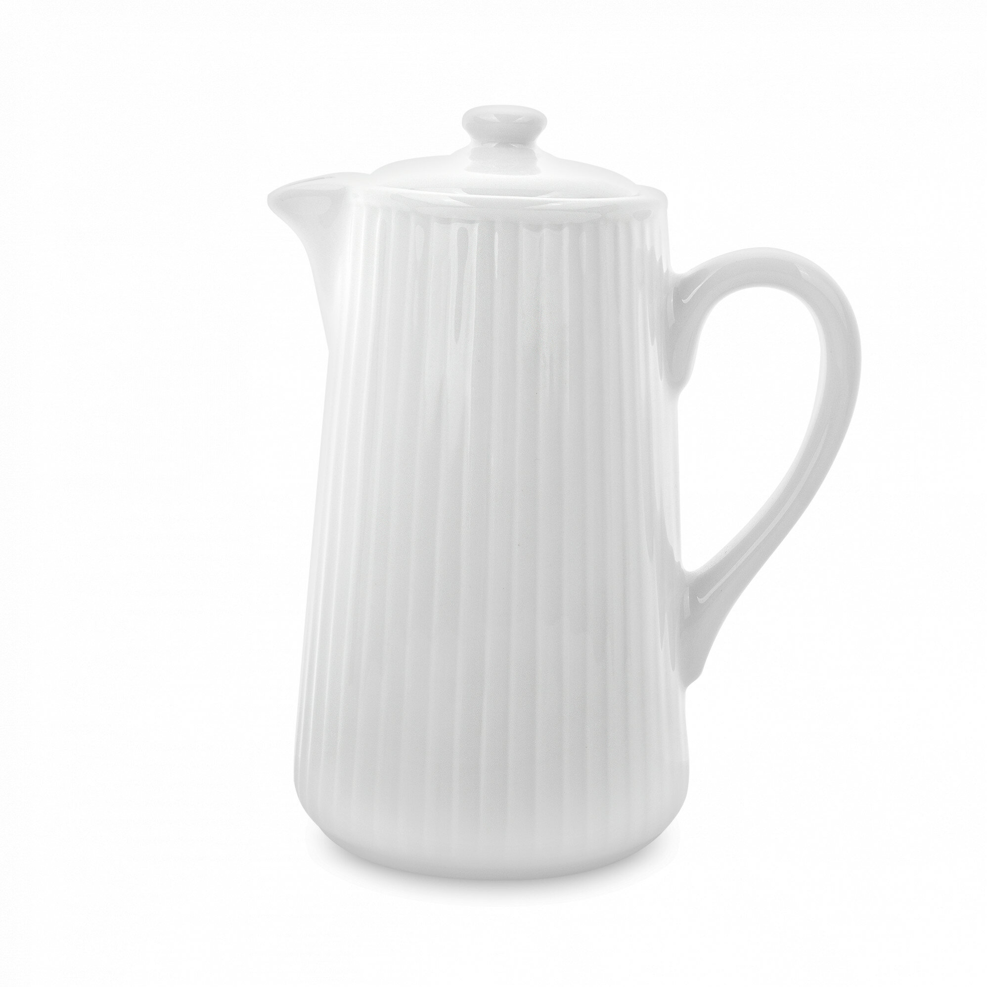 Кофейник PILLIVUYT Plisse, для сервировки, фарфор, белый, 350мл