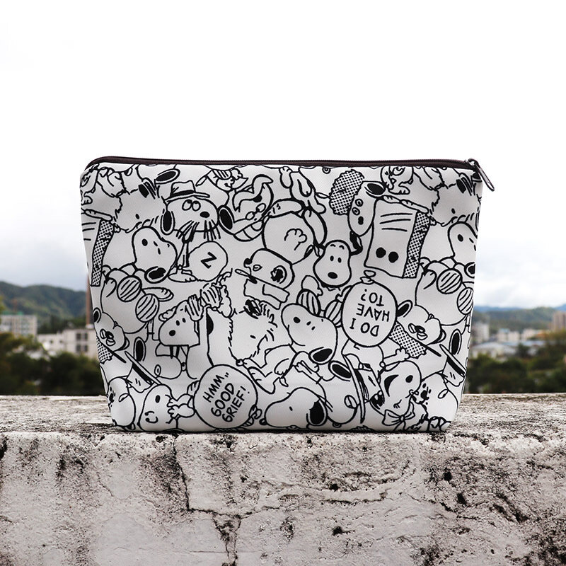 Miniso Милая косметичка в корейском стиле, портативная, вместительная, с рисунком студента, водоотталкивающая, для путешествий, хранения туалетных принадлежностей
