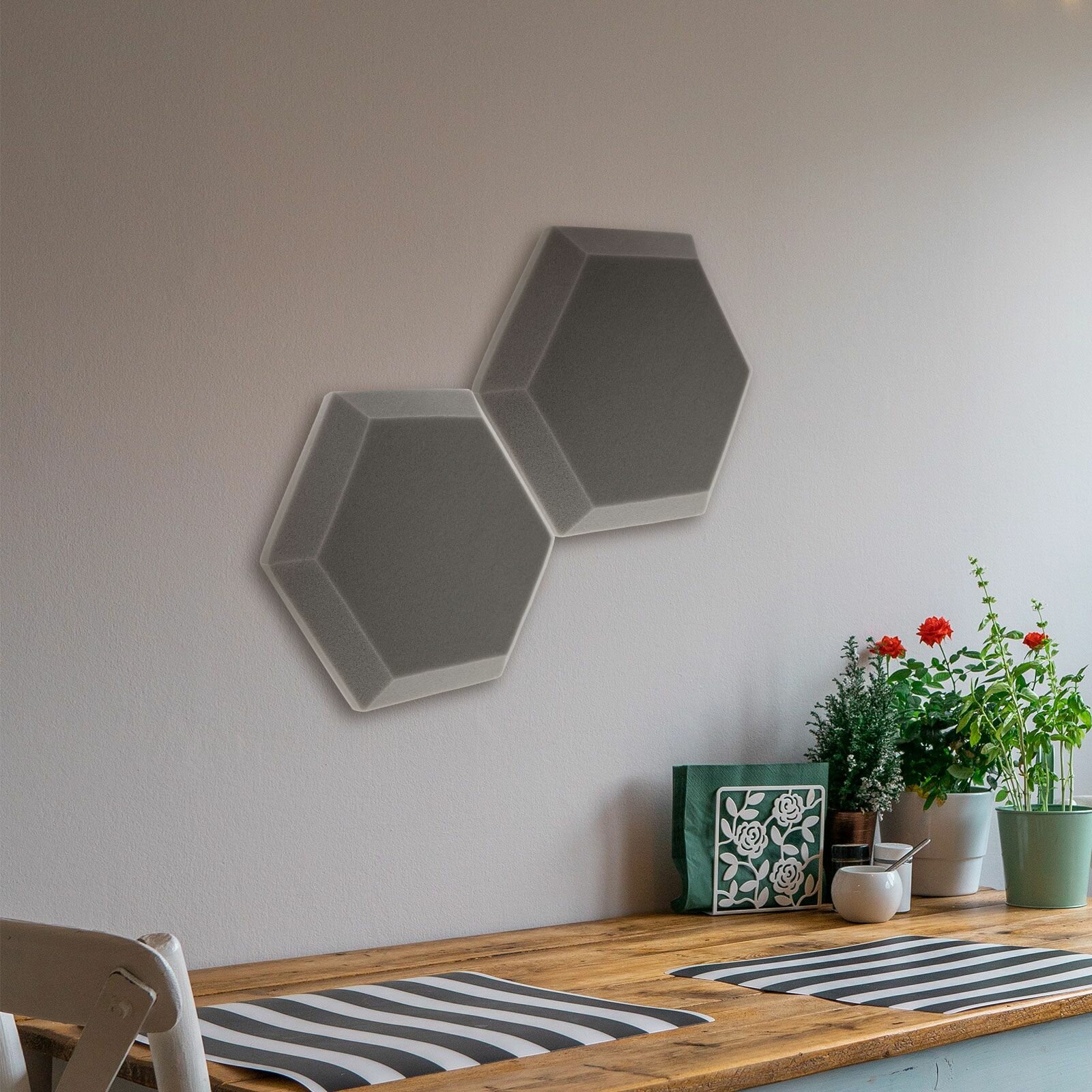 Звукоизоляционные Маты, Гексагон, Полиуретановая Губка, 2 Штуки, Для Внутренних Помещений