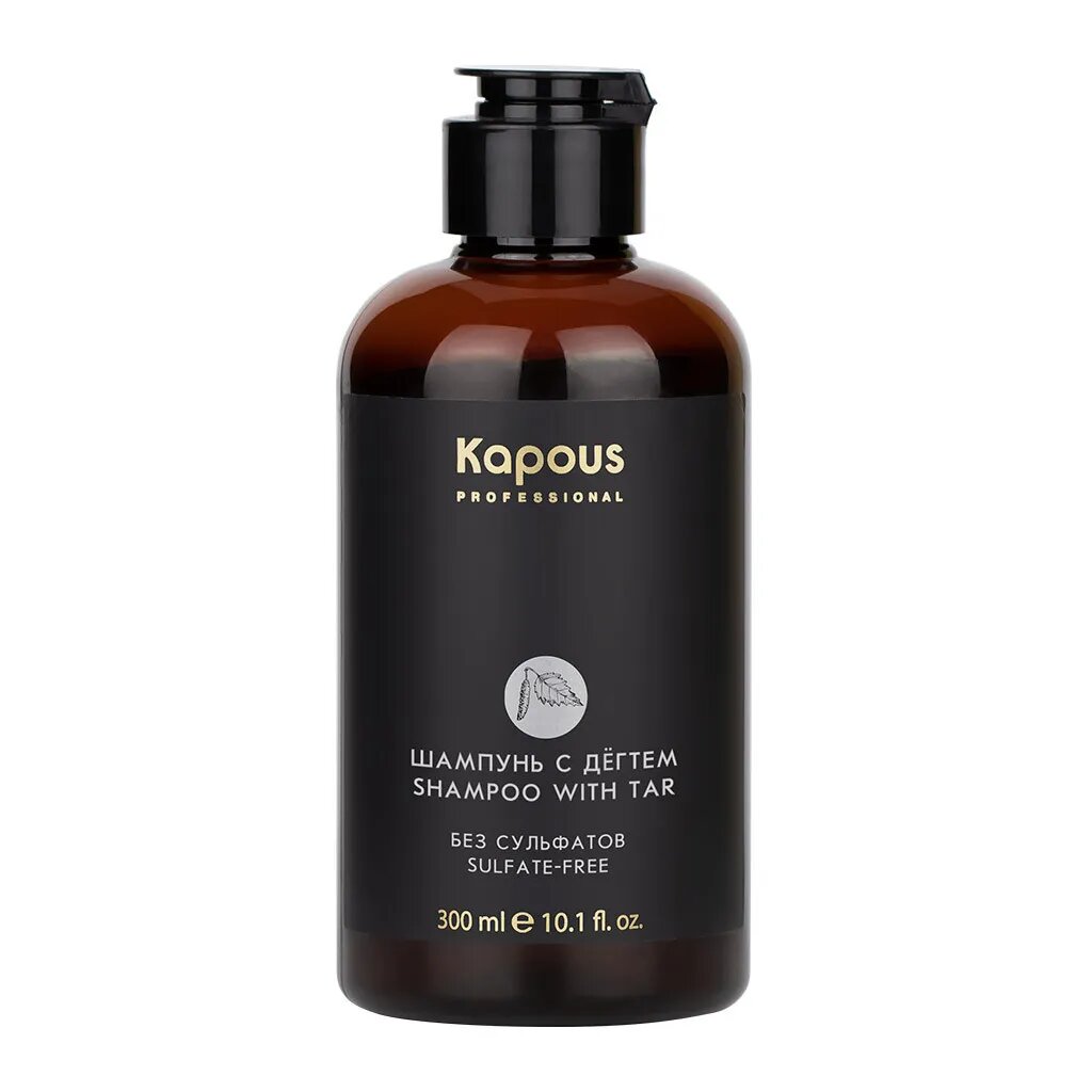 Шампунь Kapous Professional "Дегтярный", без сульфатов , против перхоти, 300мл