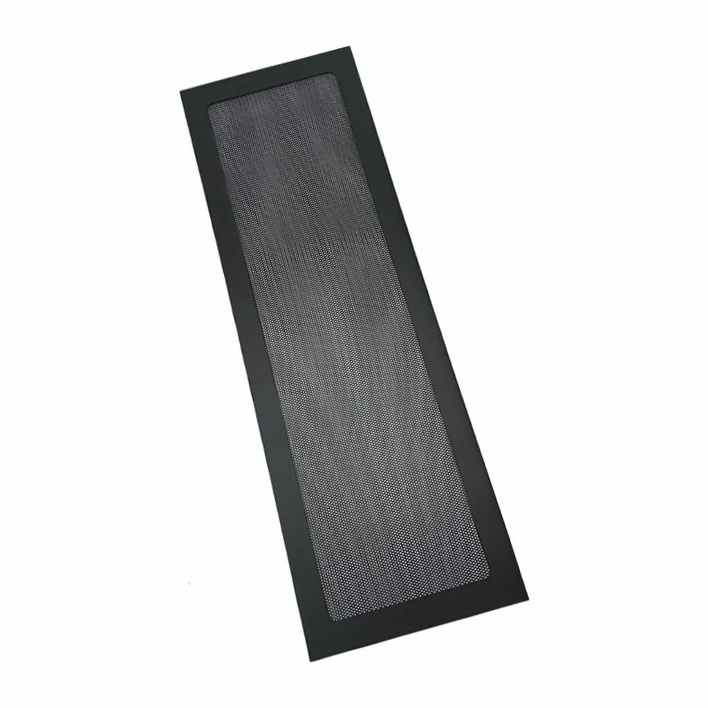 Сетчатый пылевой фильтр для вентилятора ПК 360x120 мм, магнитная рамка, пылезащитная крышка, Черный