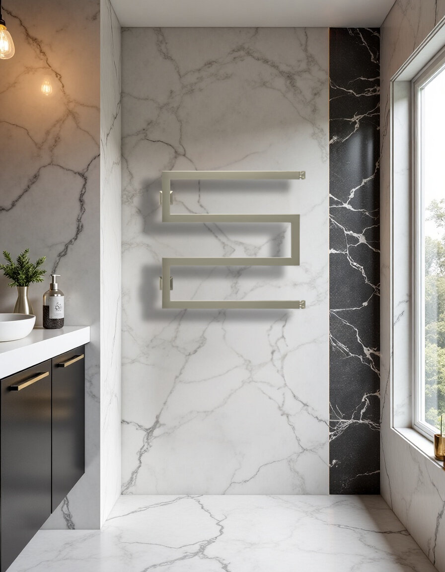 Полотенцесушитель водяной SNAKE-2 50х50 (см) цвет Грейдж Прямое подключение