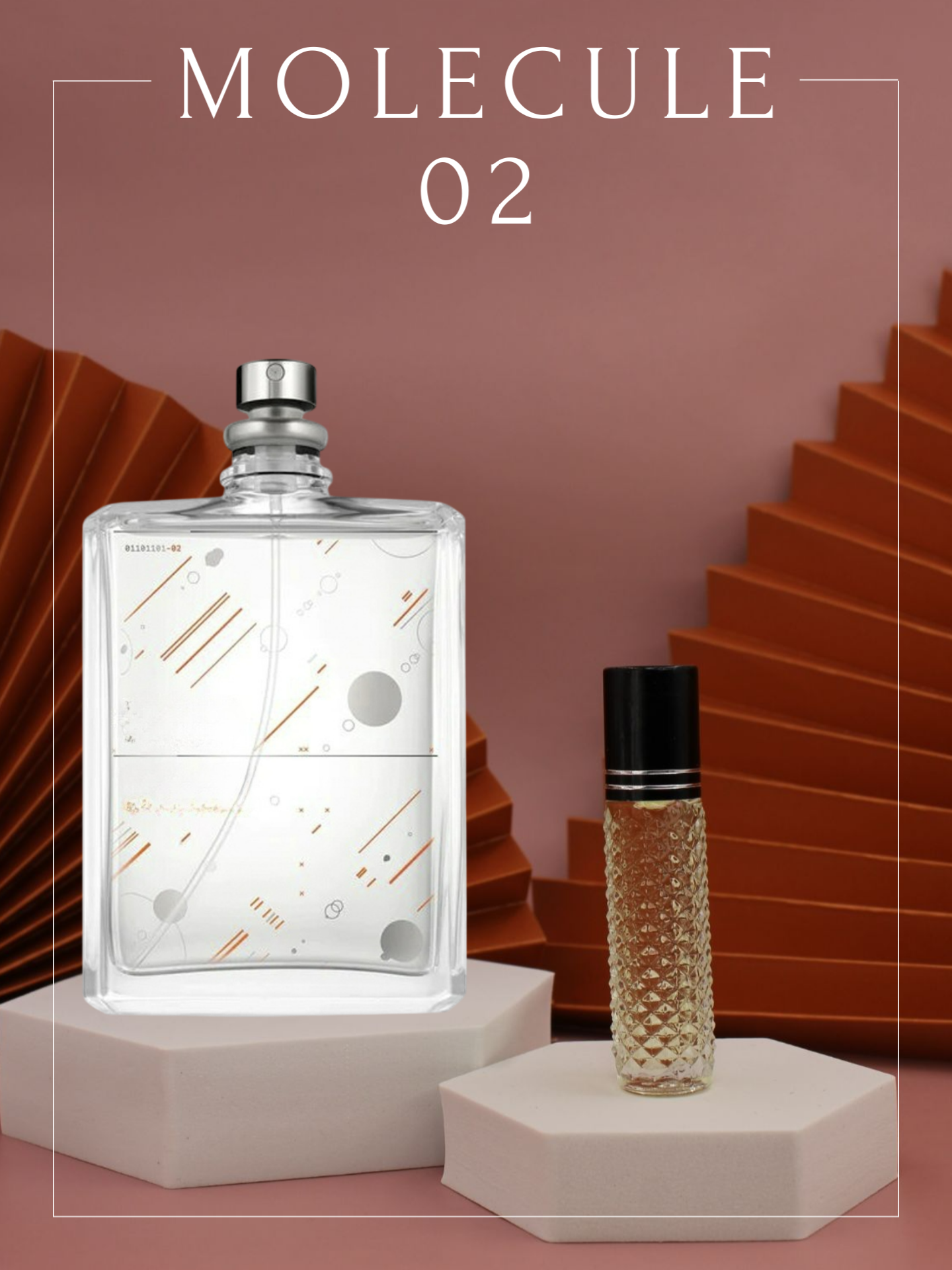Духи масляные Molecule 02; Timeless Perfume; Молекула 02 роликовый флакон 8 мл
