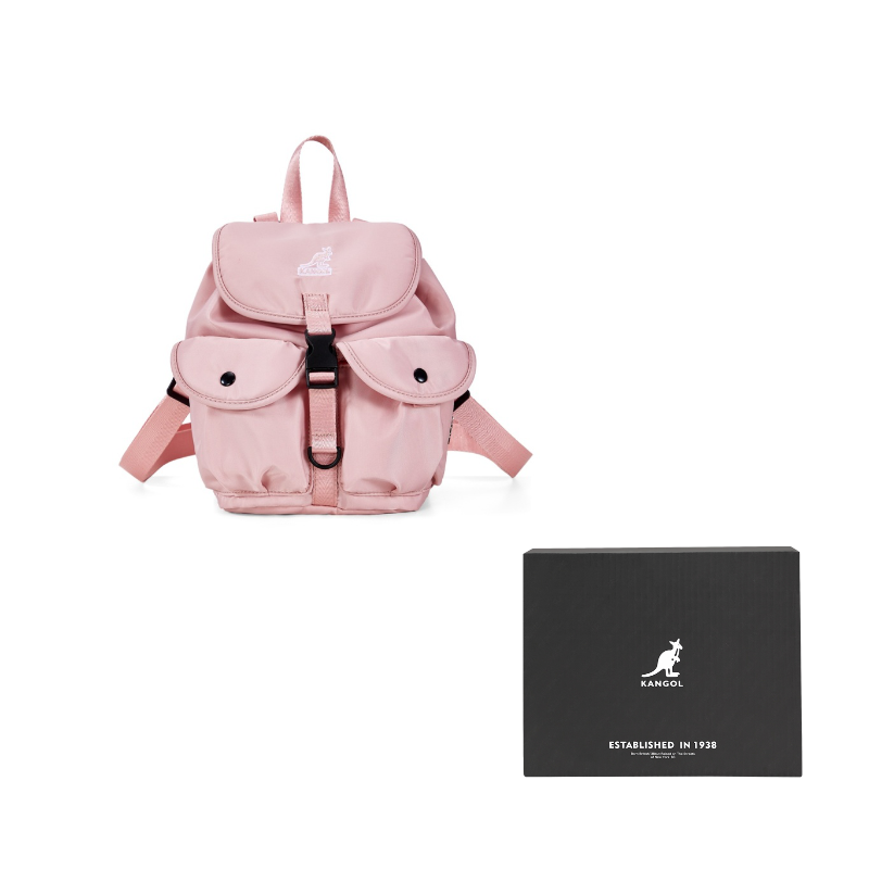 Рюкзак унисекс KANGOL Fabric Class Commute Travel Casual Sports, S EU, ледниково-голубой, персиково-