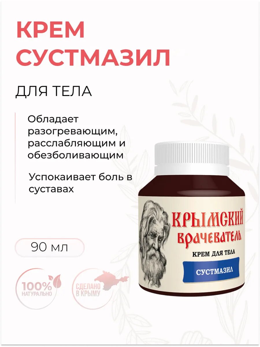 Крем для тела Сустмазил, обезболивающий, разогревающий