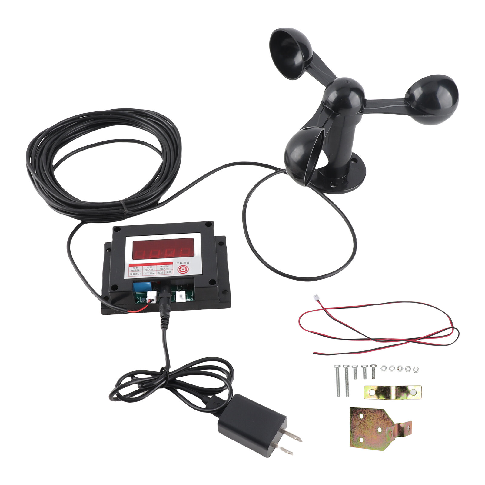 3 Лопасти Вентилятора Башенный Кран Интеллектуальный Аварийный Анемометр Высокоточный Интеллектуальный Измеритель Скорости Ветра