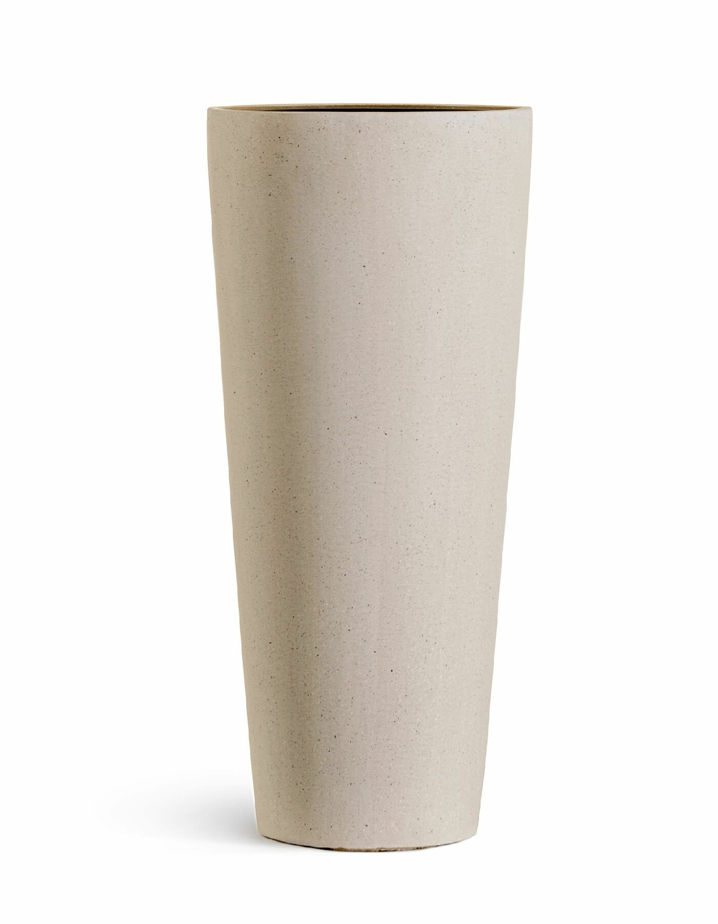 Кашпо TREEZ Effectory Beton Высокий конус белый песок 40*90 см