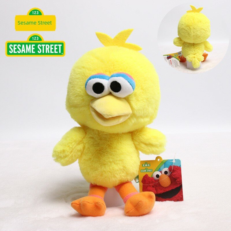 Оригинальный плюшевый брелок Эльмо из «Улицы Сезам», новая модель, желтый, аксессуар для рюкзака «Биг Бирд»,