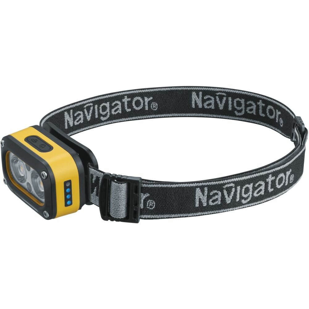 Фонарь Navigator налобный NPT-H43-ACCU 1 LED x 3Вт,1 LED x 3Вт, 5 реж, Li-ion0.5Ач