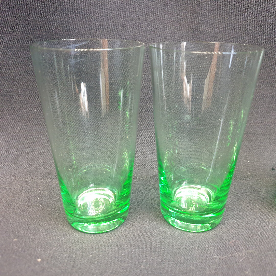 Стакан, цветное стекло (изумруд). СССР. Цена за 1 шт, винтаж СССР