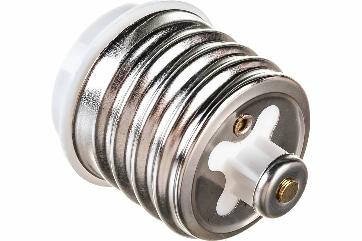 Переходник Е40-Е27 ПР40-27-К02 пластик белый (индивидуальный пакет) IEK