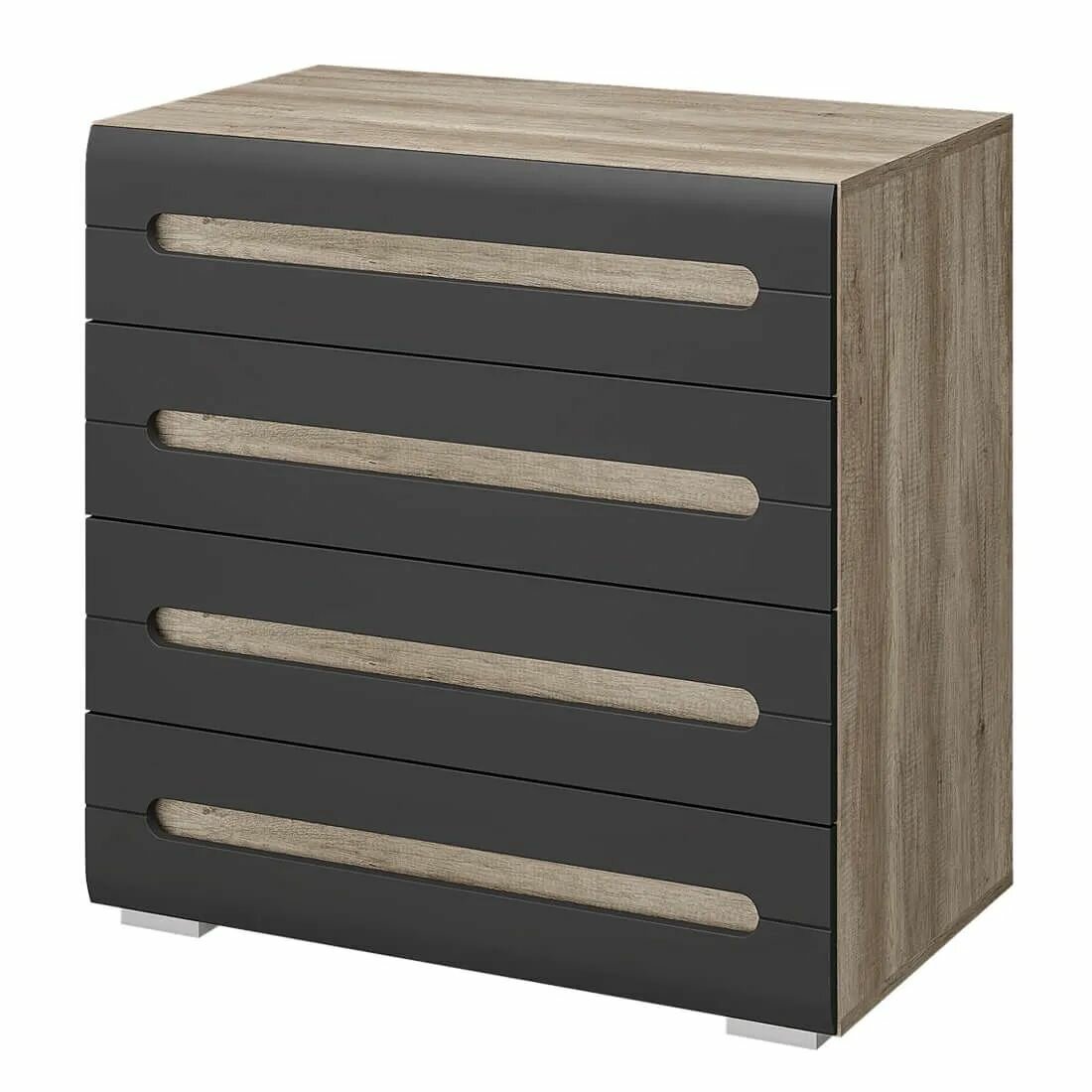 Комод "Наоми" КМ-09 дуб каньон/графит (Мебелони)