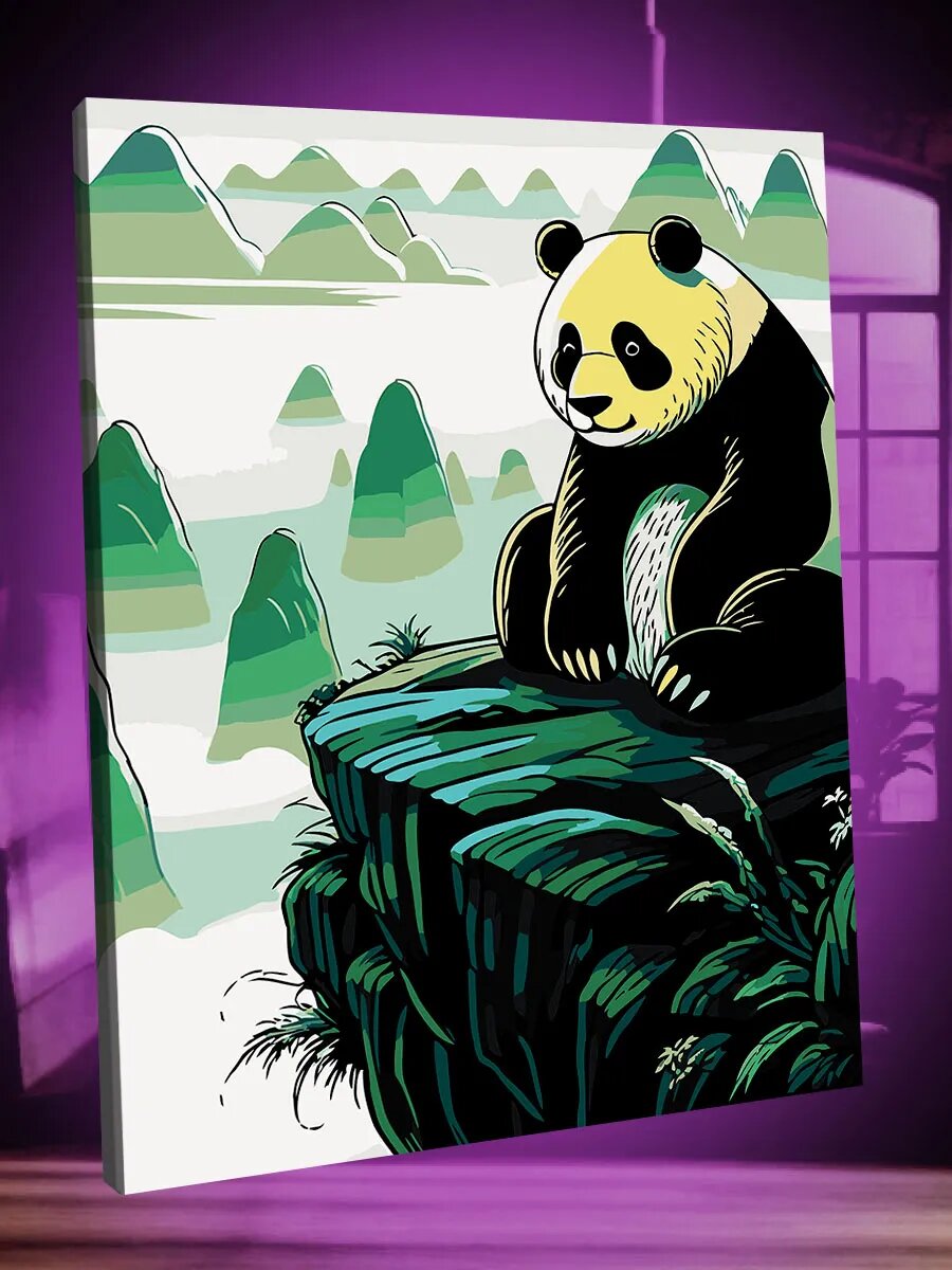 Картина по номерам Панда