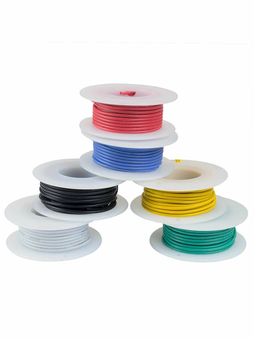 Комплект проводов 26AWG 6x4м, набор цветных проводов, без бренда