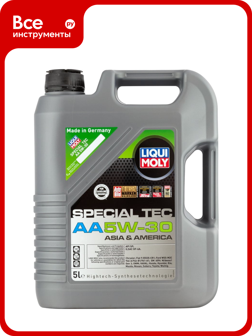Масло моторное Special Tec AA (5W-30; SN/RC; GF-5; 5 л) LIQUI MOLY 7530, всесезонного использования
