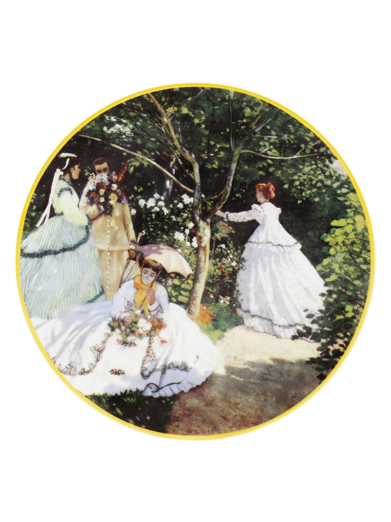 Тарелка коллекционная Импрессионисты. Дамы в саду. Моне, 20 см