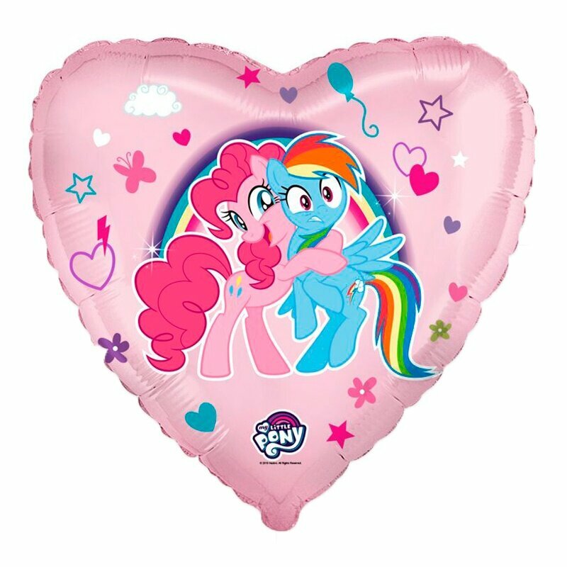 Шар фольгированный Flexmetal Пони подружки/MLP Hug, для детей от 3 лет, для гелия/воздуха