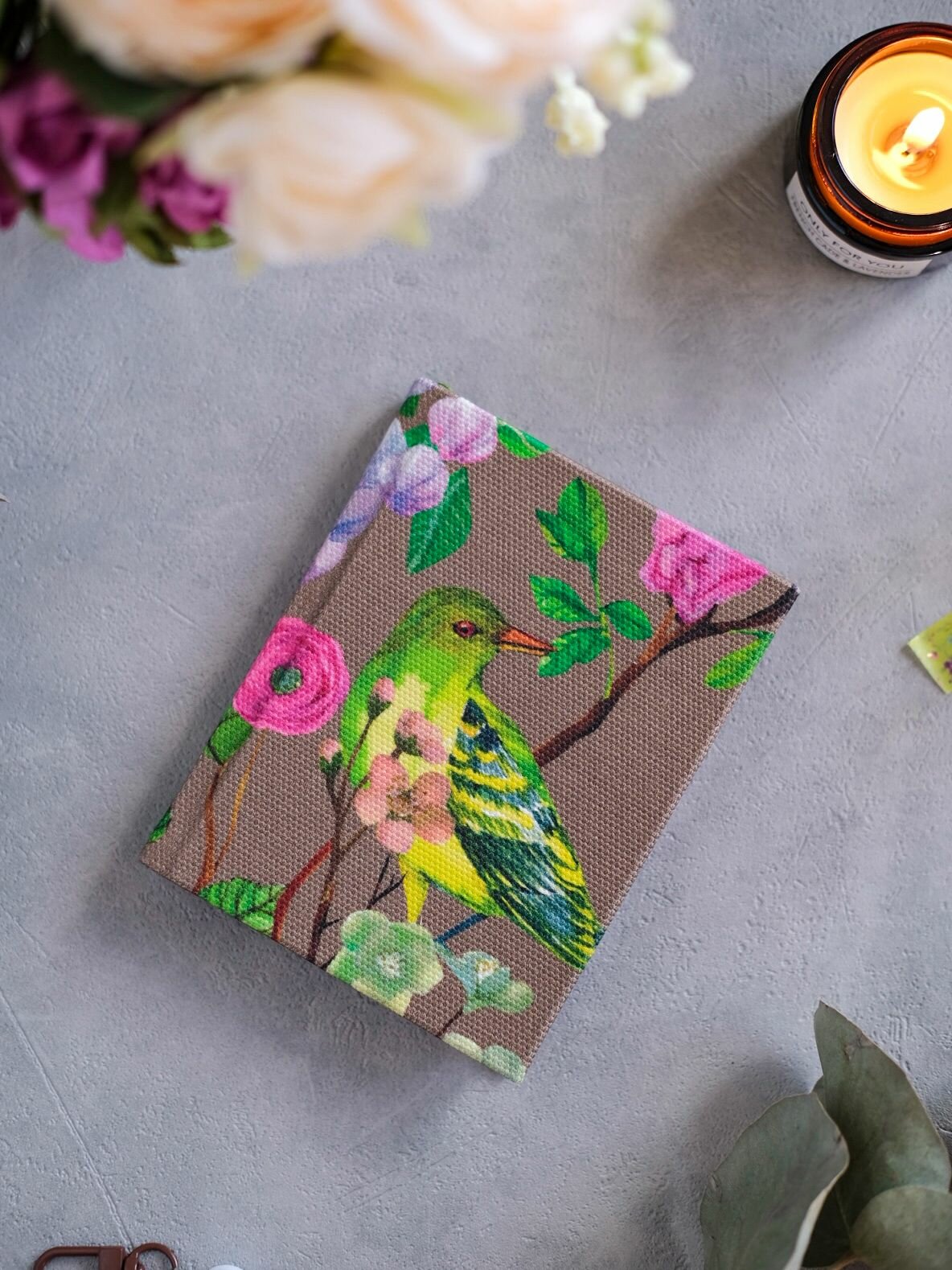 Блокнот без линовки птицы