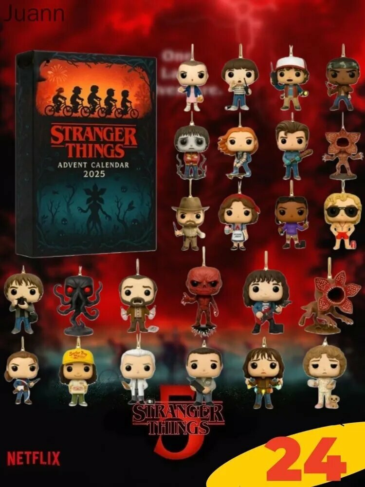Адвент календарь очень странные дела，Набор из 24 предметов (аксессуары)