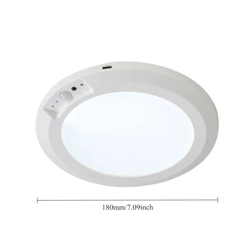 Перезаряжаемый Магнитный Светодиодный Потолочный Светильник С Датчиком Движения, Диммируемый Беспроводной Ночник Для Спальни